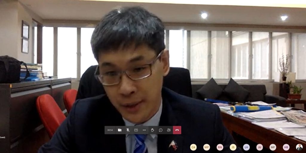 Ambassador Pyykkö paid his courtesy calls online to Dr. Karl Kendrick ...