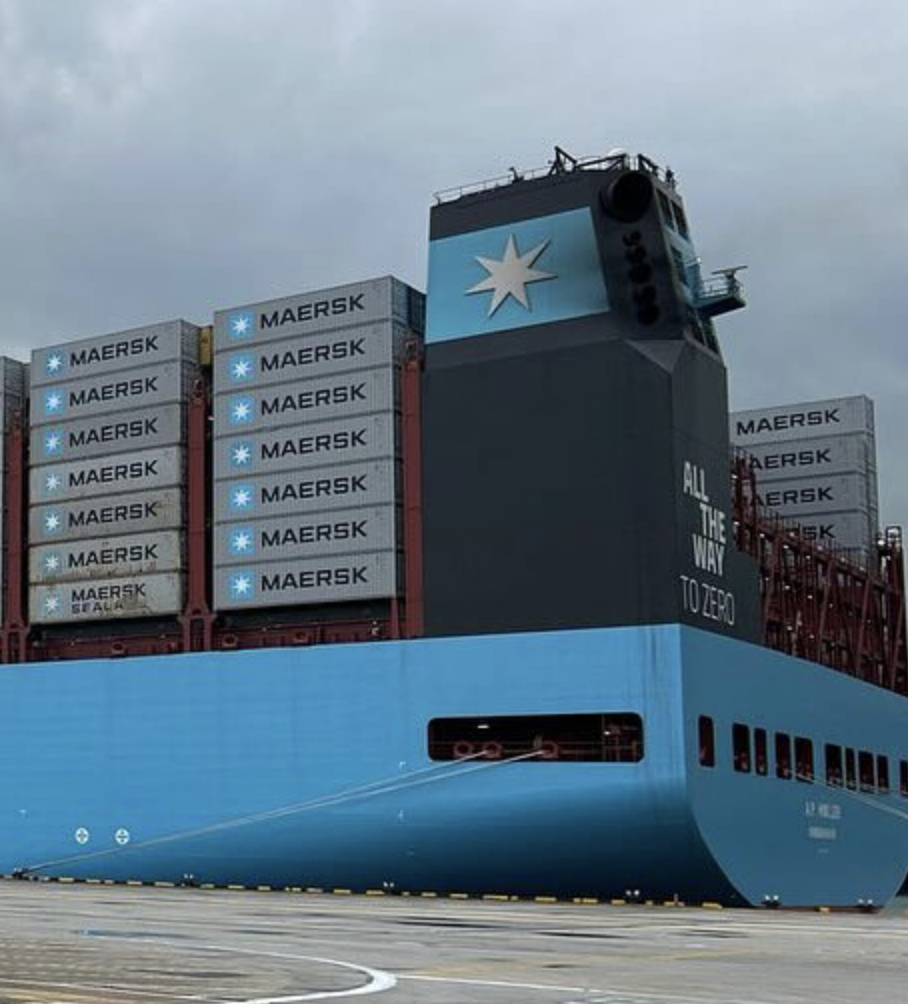 Maersk launches one of the world’s largest methanol-powered container ...